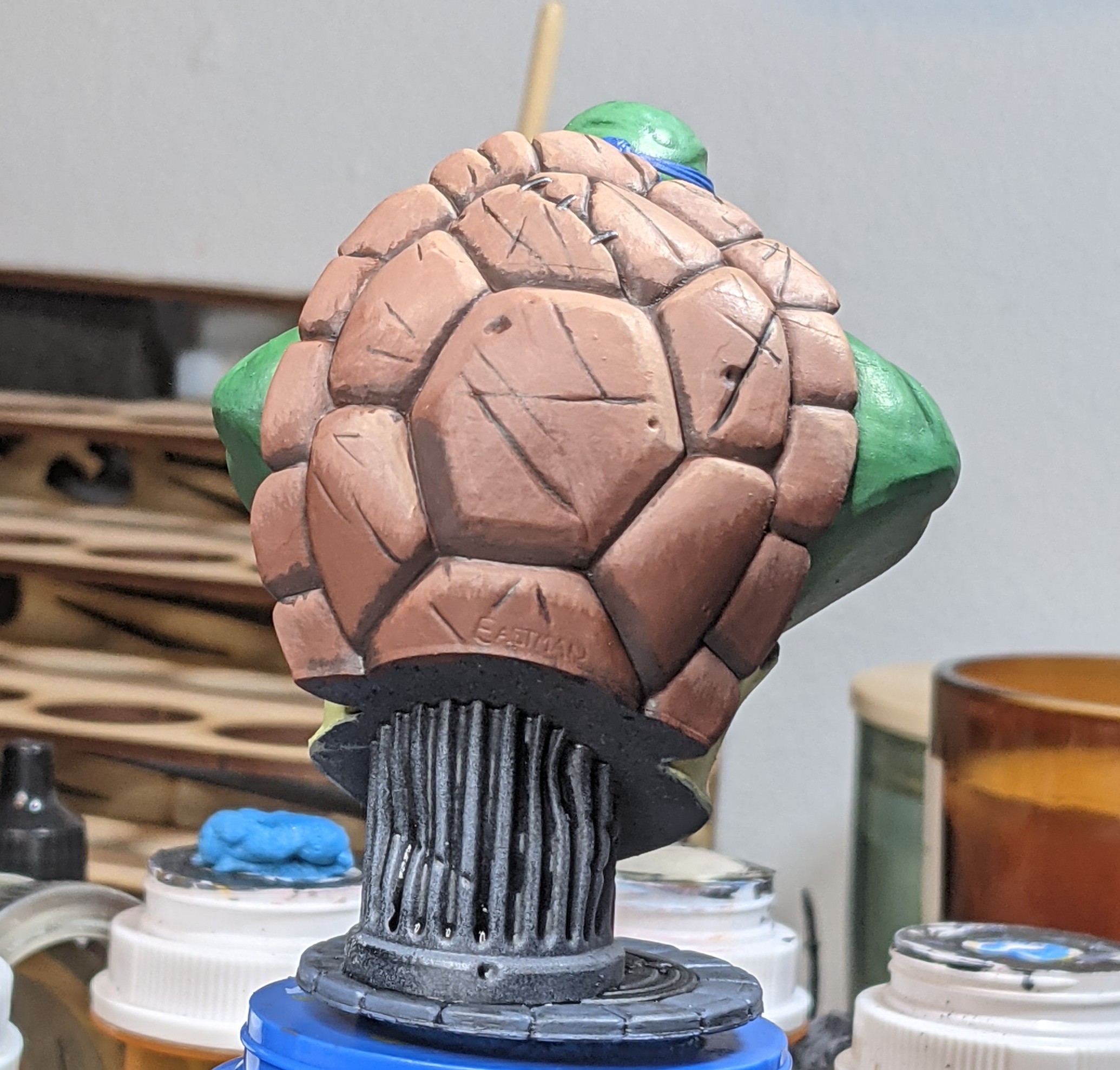 3D Printable TMNT bust (fan art) by Eastman