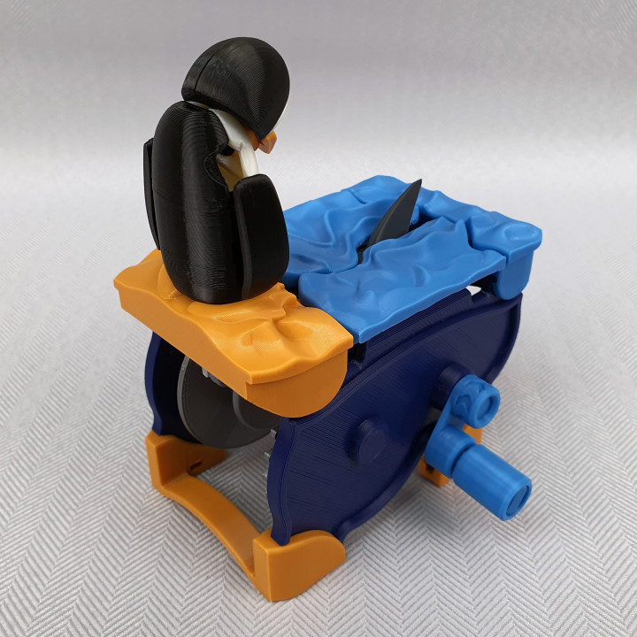 3D Printable Shark Attack! Automata by Stephen Booth