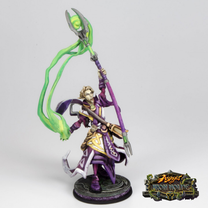 3D Printable Ture'Hin Guldar Sun Elf Wizard tabletop miniature 32mm ...