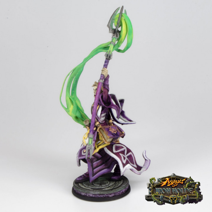 3D Printable Ture'Hin Guldar Sun Elf Wizard tabletop miniature 32mm ...