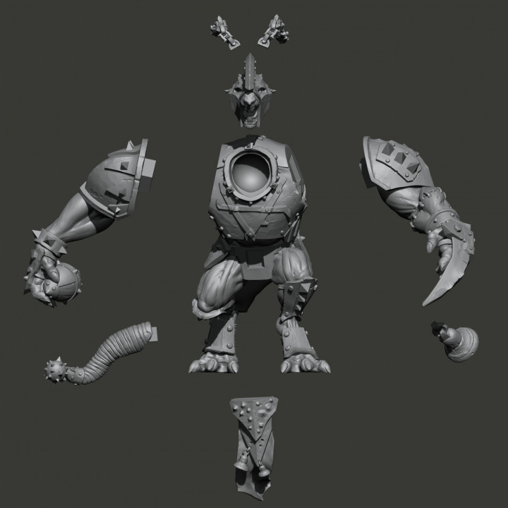 3D Printable Rat Ogre by Robert Kurek