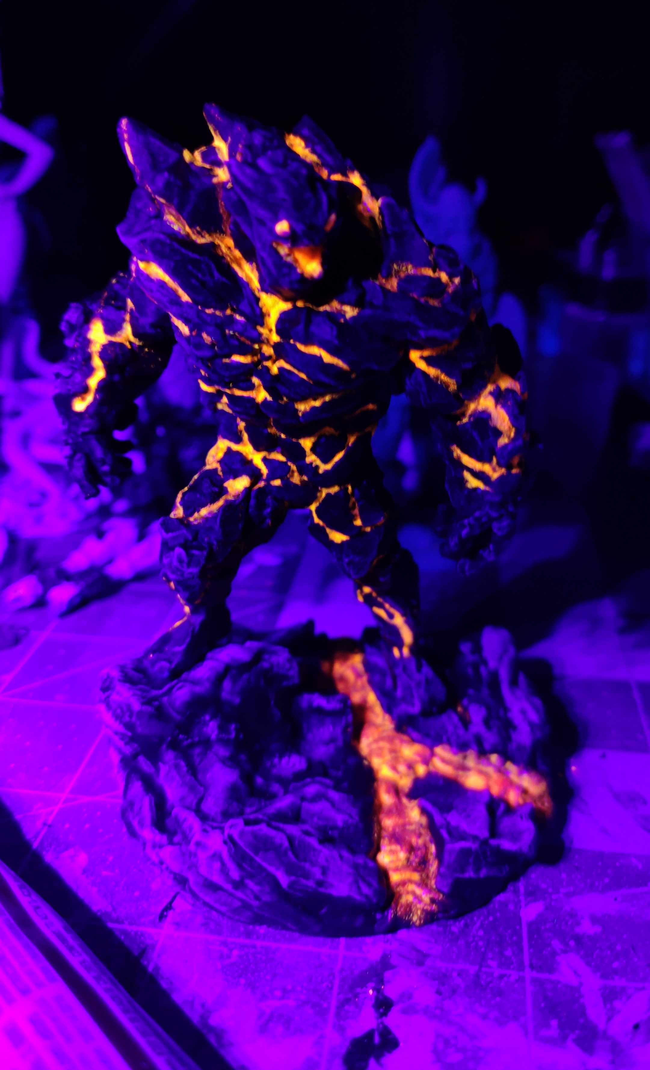 3D Printable Magma Elemental by Archvillain Games