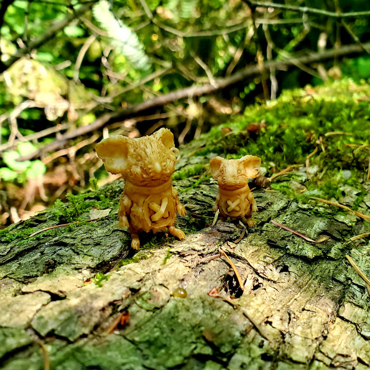 3D Printable Mousling Adventurer by Sweeney's Miniatures