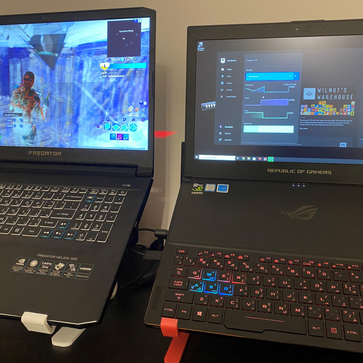 3D Printable Laptop Riser Stand by Almas Robotics