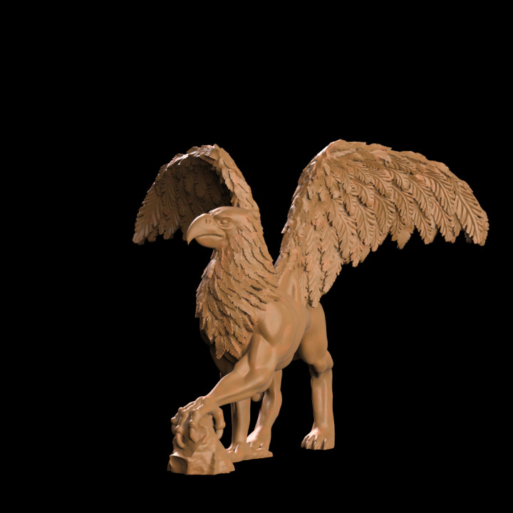 3D Printable Winged griffin by Crosslances
