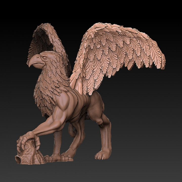 3D Printable Winged griffin by Crosslances