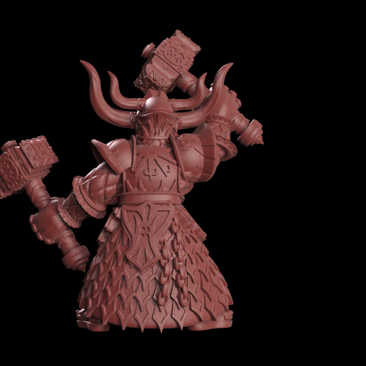 3D Printable Chaos dwarf by Crosslances