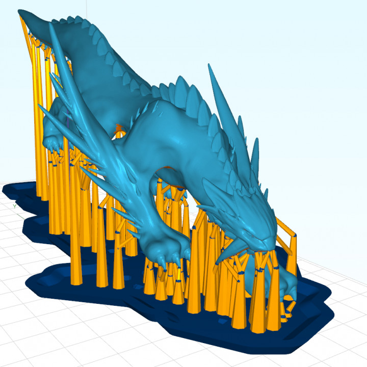 3D Printable Monster Hunter Barioth Fan Art Big Cat by Edge Miniatures