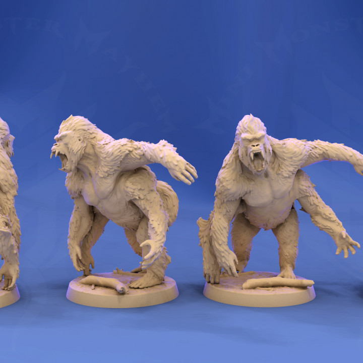 3D Printable Girallon Walking Pose #3 by Mini Monster Mayhem