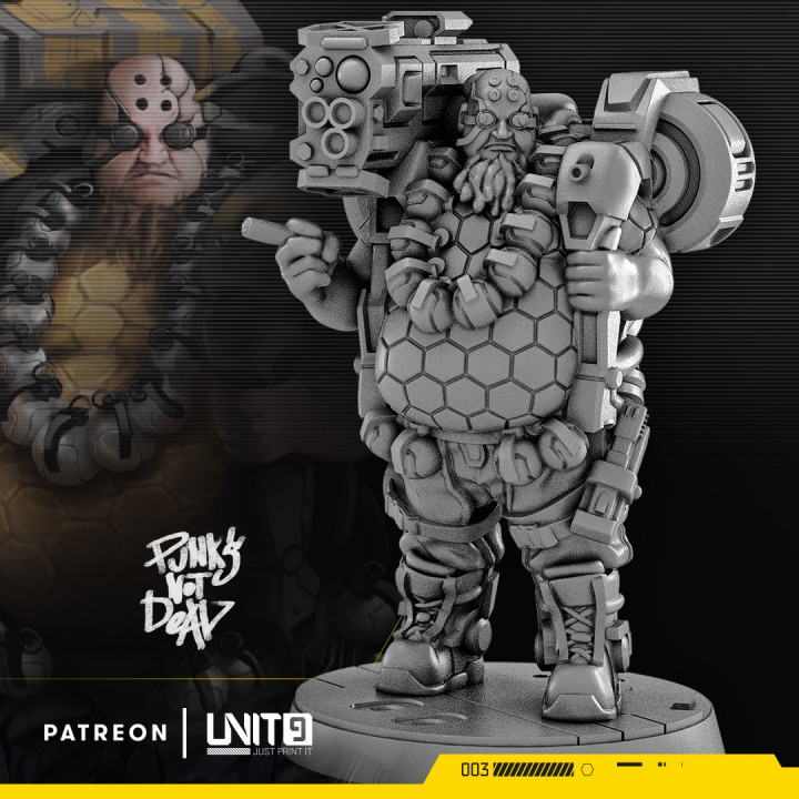 3D Printable Mighty Mike - cyberpunk by UNIT9