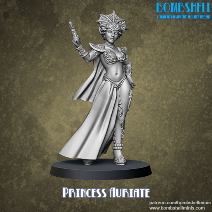 3D Printable Princess Auriate by Bombshell Miniatures