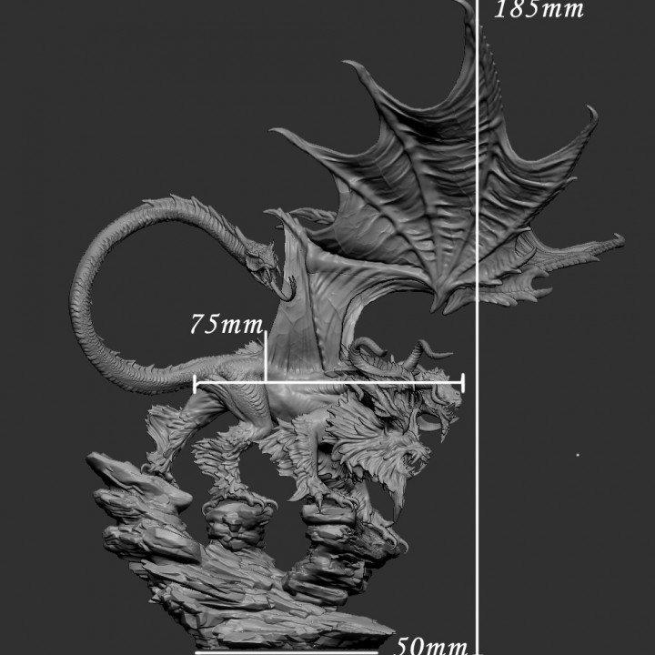 3D Printable Chimera (Classic) by Mini Monster Mayhem
