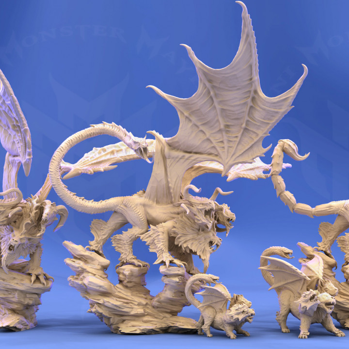 3D Printable Chimera (Classic) by Mini Monster Mayhem