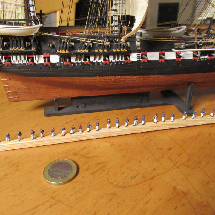 3D Printable Sailors and Officers to Crew Model Ships 1750-1820 by Alf ...