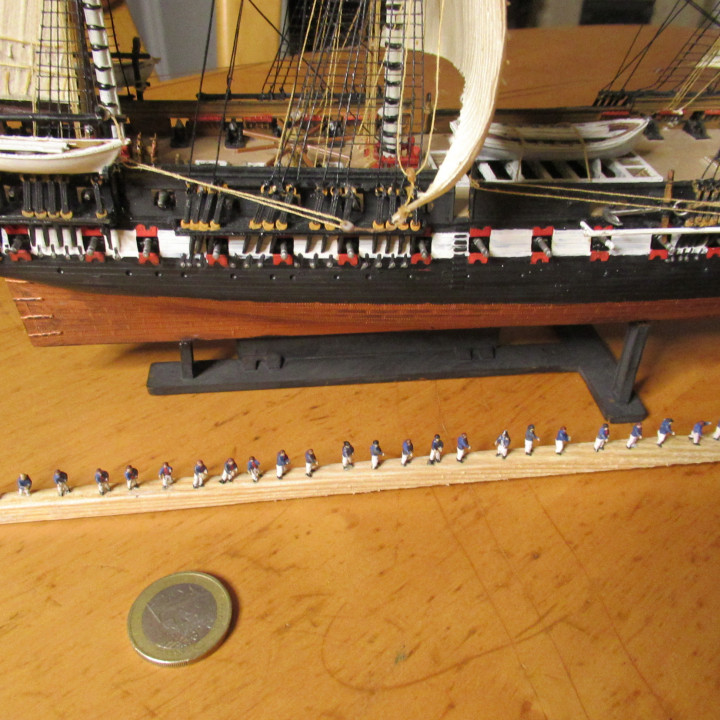 3D Printable Sailors and Officers to Crew Model Ships 1750-1820 by Alf ...