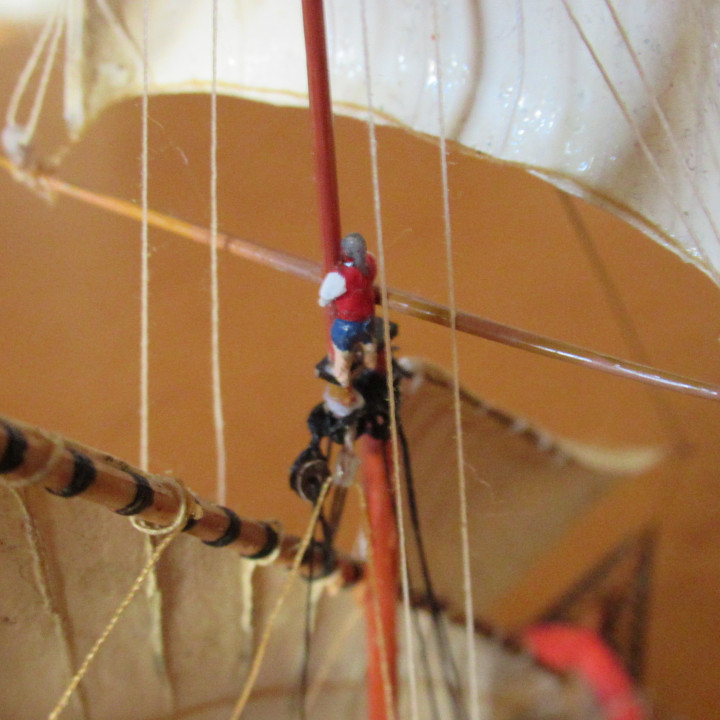 3D Printable Sailors and Officers to Crew Model Ships 1750-1820 by Alf ...