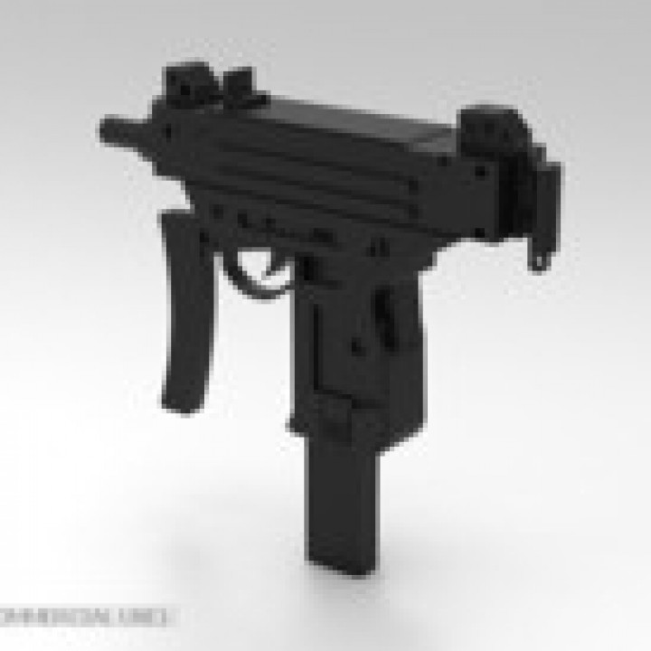 3D Printable uzi silah by Halim Taştan