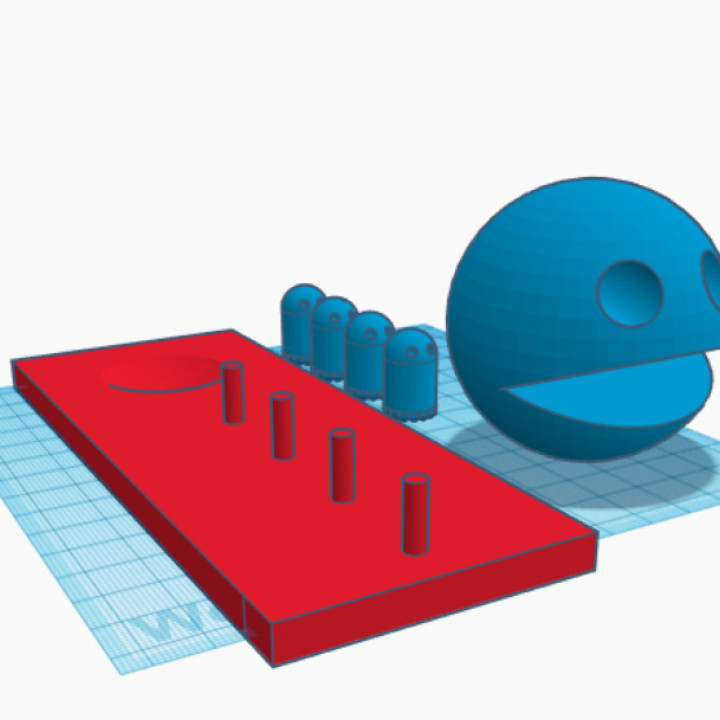 3D Printable Pac Man set by MAJESTIC