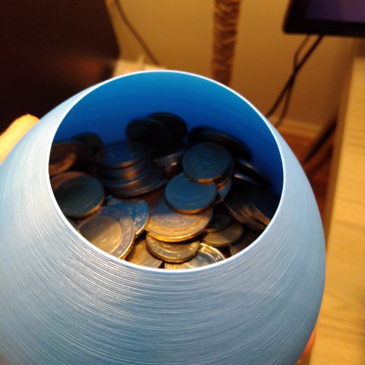 3D Printable penny bank, coin bank by Ulaş Arda Can