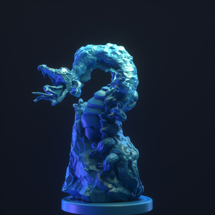 3D Printable Behir (DnD Monster Manual) by VoidRealm Minis