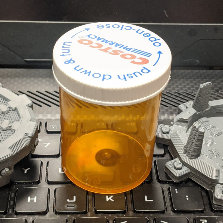 3D Printable Pill Bottle Stasis Pods by brander roullett