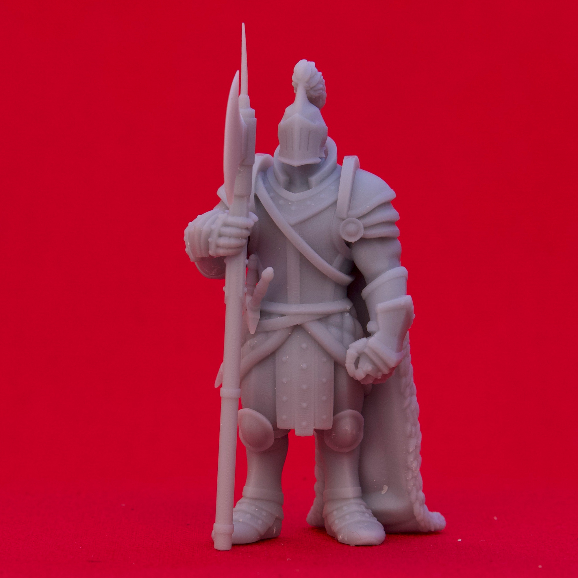 3D Printable Armored Fighter - Tabletop Miniature by YKS Miniatures