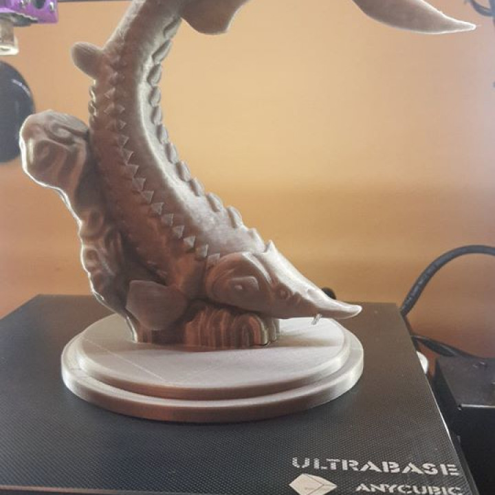 3D Printable Strugeon fishing trophy by Davide Barba