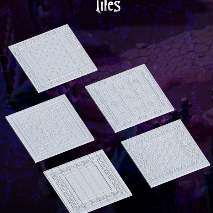 3D Printable Tiles by Gothic Things
