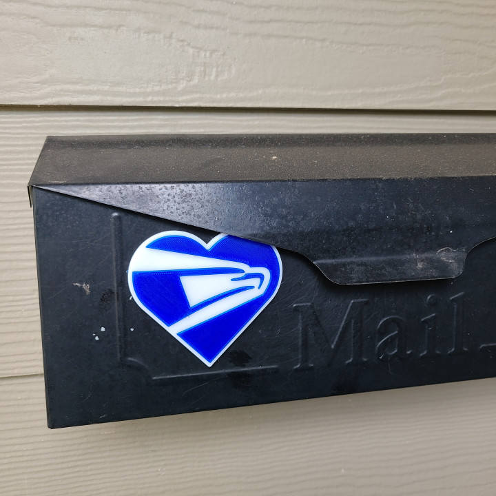 3D Printable USPS Support Heart by Joel Bonasera