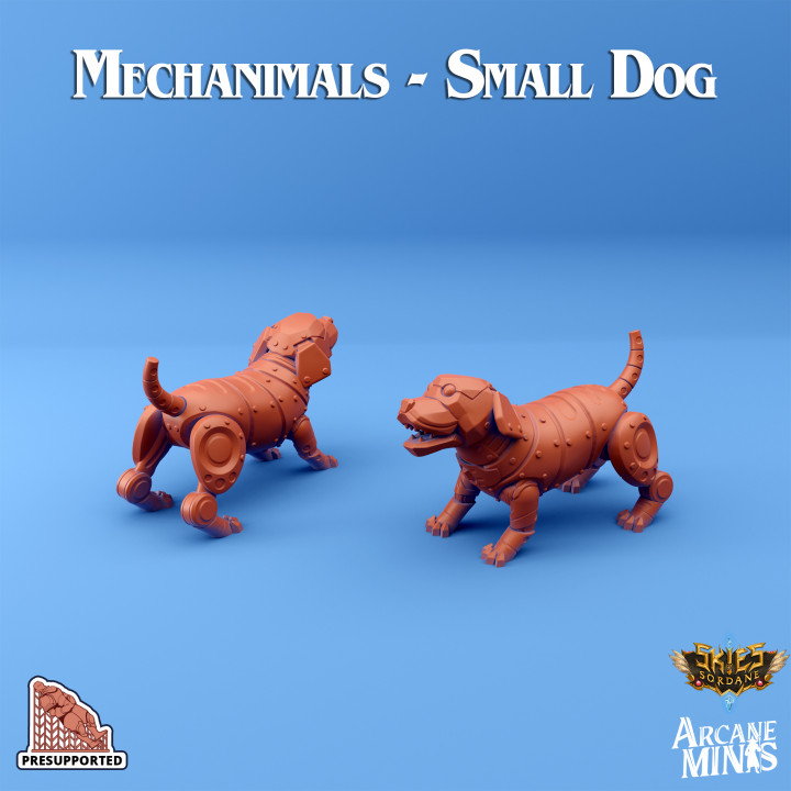 3D Printable Mechanimals - Small Dog by Sordane Publishing