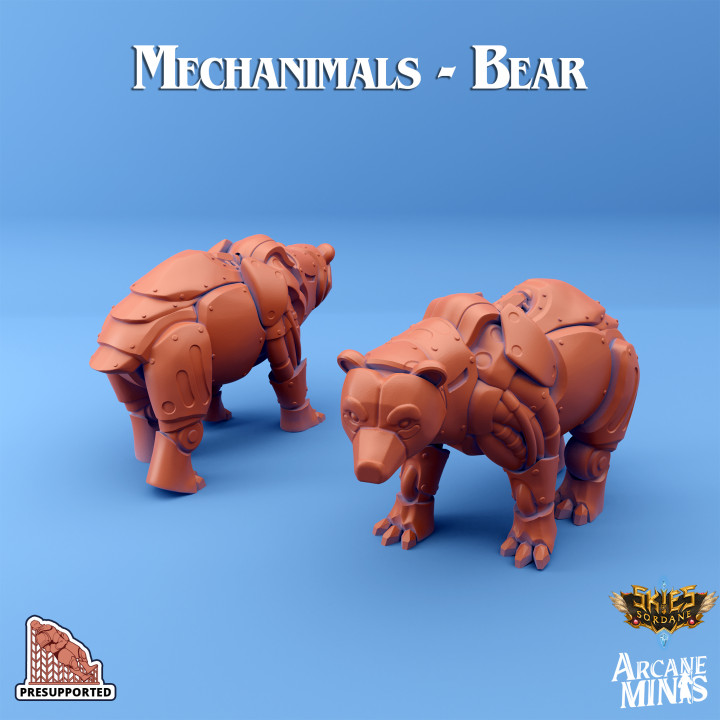 3D Printable Mechanimals - Bear by Sordane Publishing