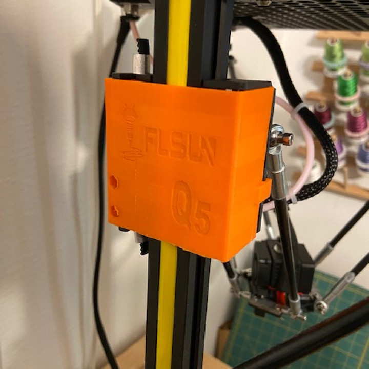 3D Printable FLSUN Q5 Roller Covers by rambokd