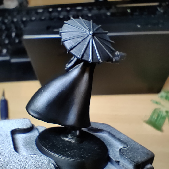 3D Print of Kimiko Cyberpunk Lady by florianlochon