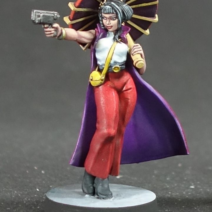 3D Print of Kimiko Cyberpunk Lady by ktorrek