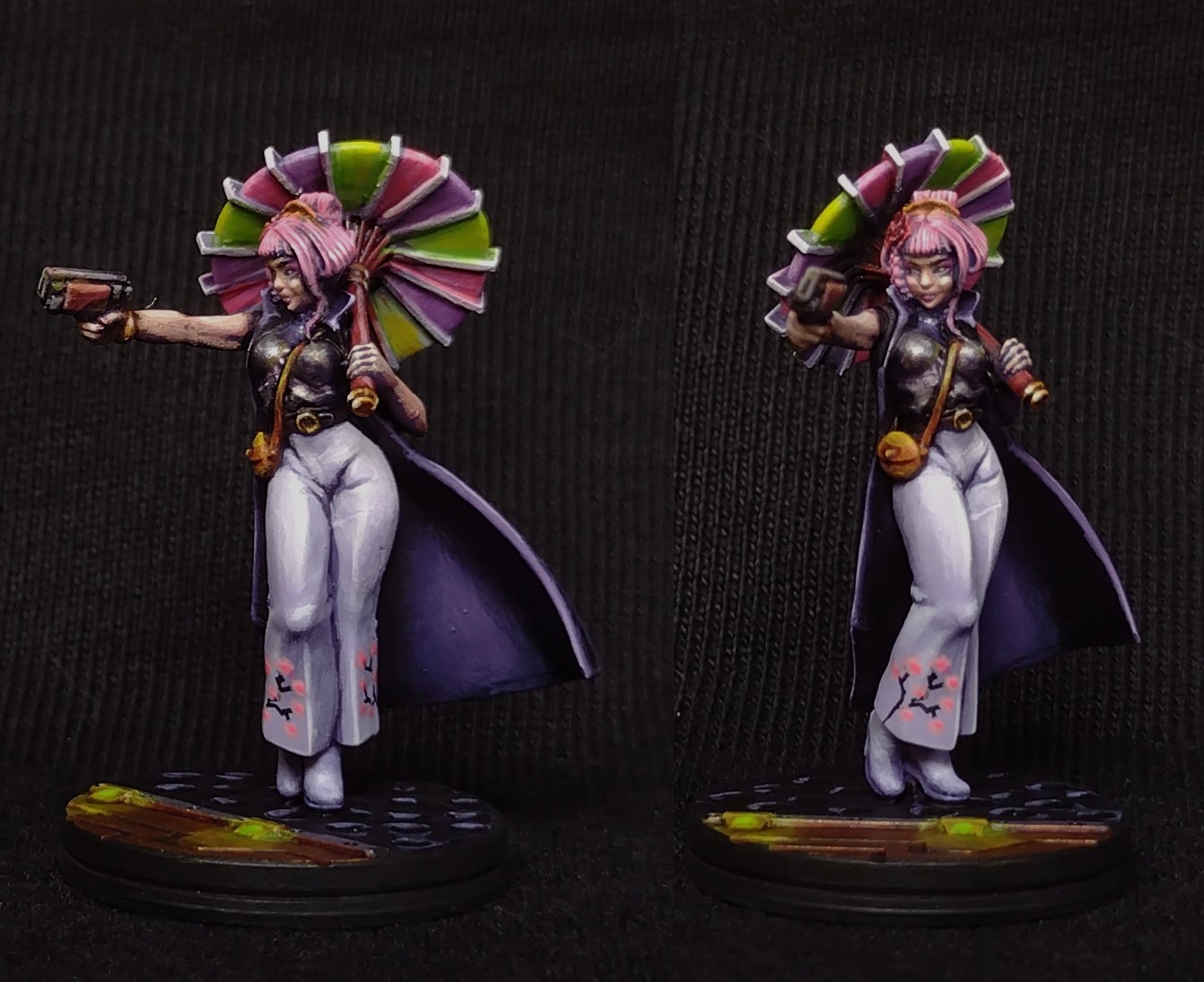 3D Printable Kimiko Cyberpunk Lady by Titan Forge Miniatures