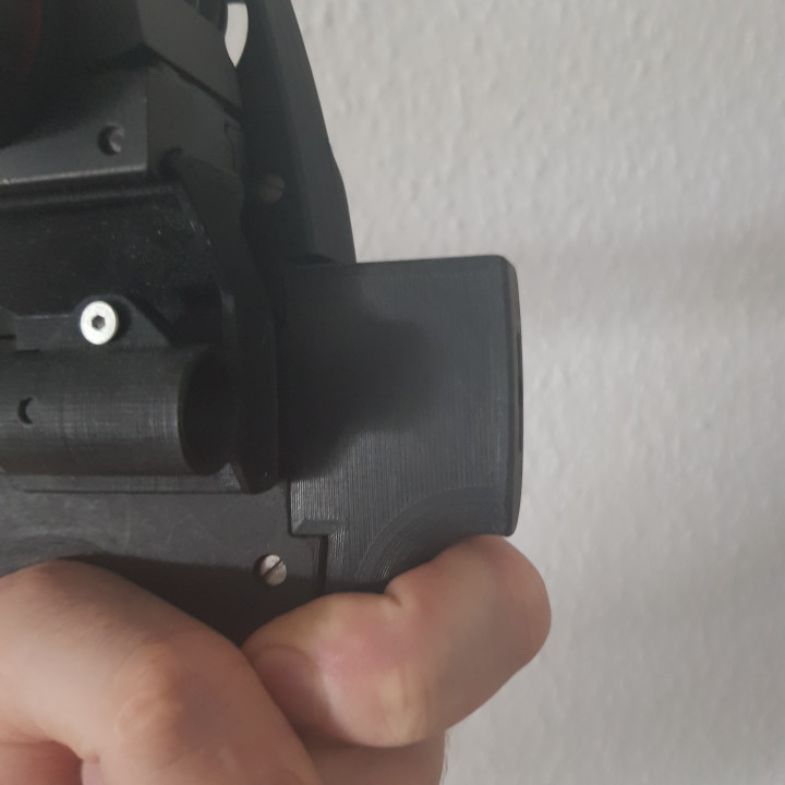 3D Printable Sliding Legolini Longer Barrel+Fingerrest (no Supports) by ...