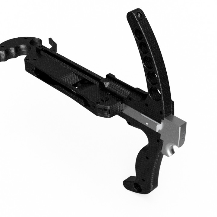 3D Printable Sliding Legolini Longer Barrel+Fingerrest (no Supports) by ...