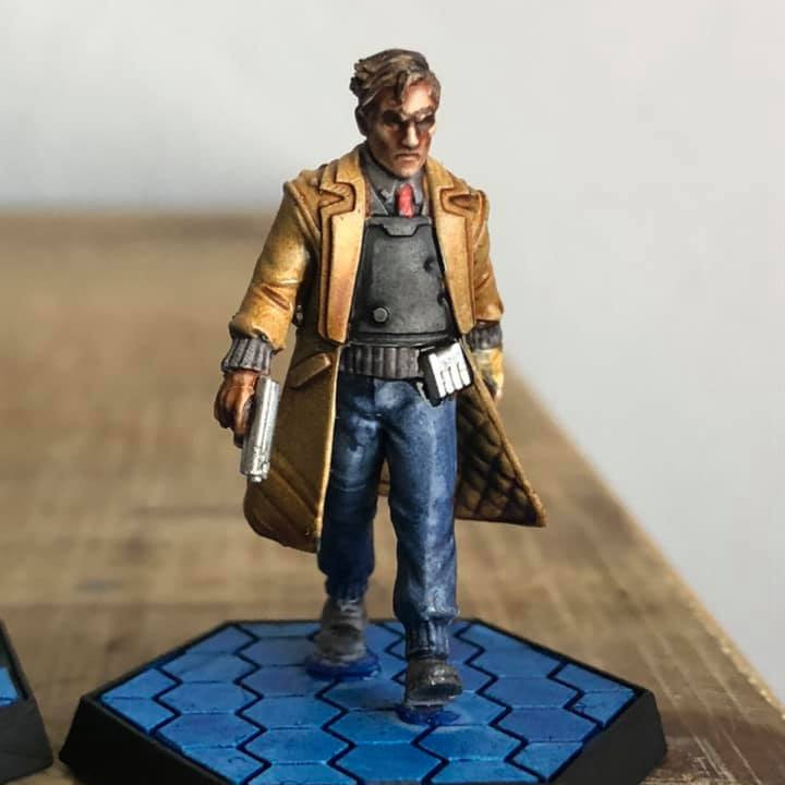 3D Print of Ryan Ford Cyberpunk Detective by Egotistical Epi