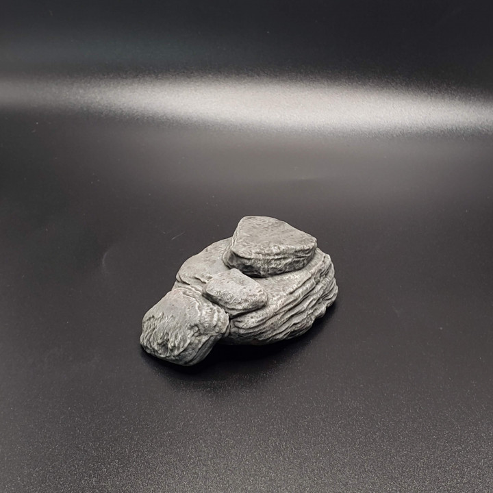 3D Printable Rock piles by Geektopia Games