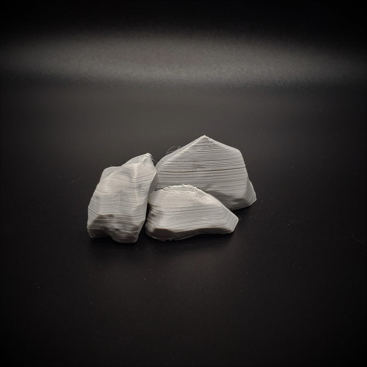 3D Printable Rock piles by Geektopia Games