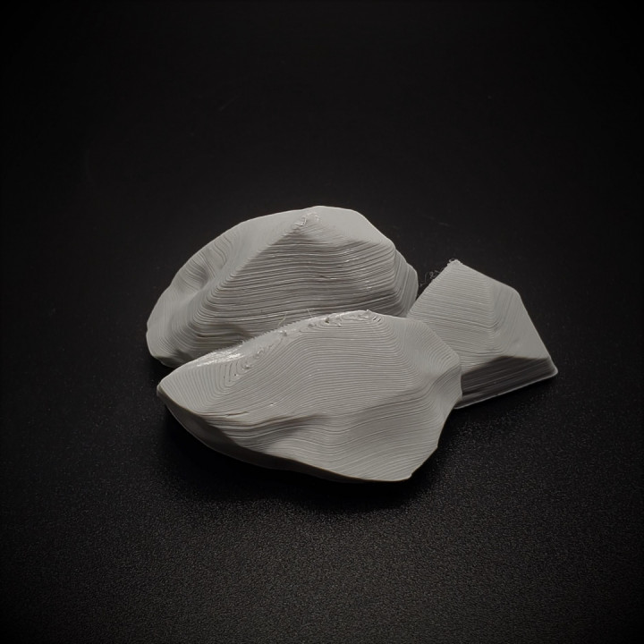 3D Printable Rock piles by Geektopia Games