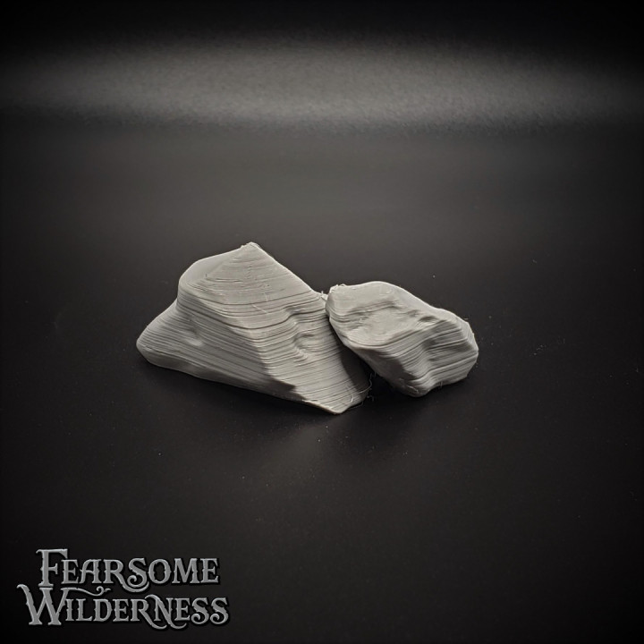 3D Printable Rock piles by Geektopia Games