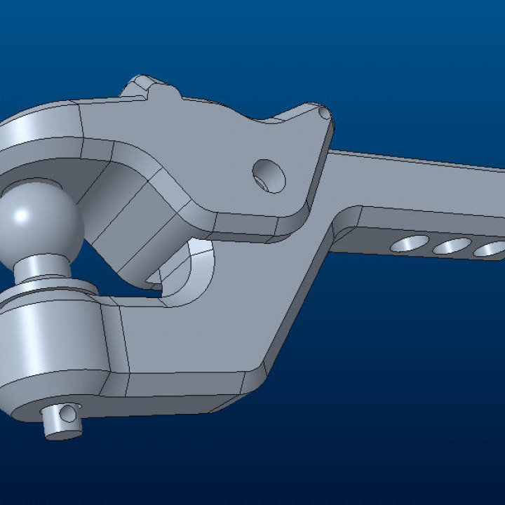 3D Printable 1/10 trailer hook by yes HAN & LIN LOVE PLAY RC
