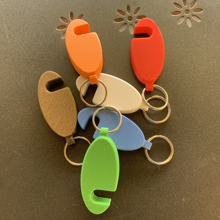 3D Printable keychain - Phone holder by Mauro Burlon