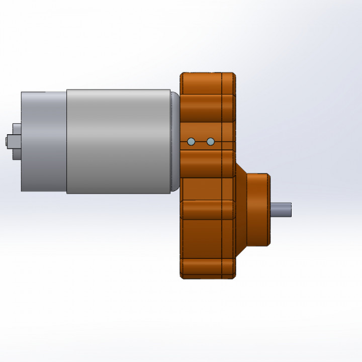 3D Printable Gearbox motor 550 by TB3D