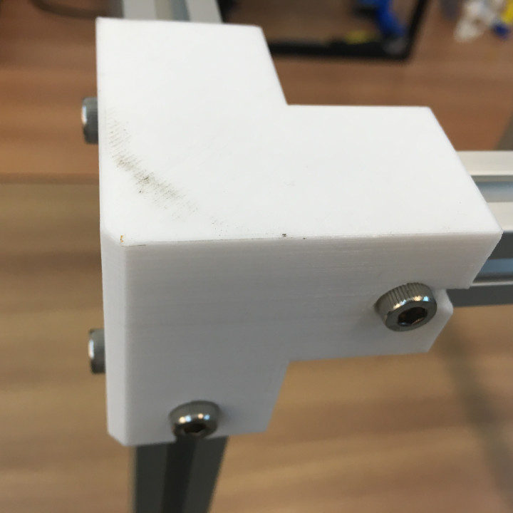 3D Printable A 3-way corner bracket for 2020 aluminum extrusion by ...