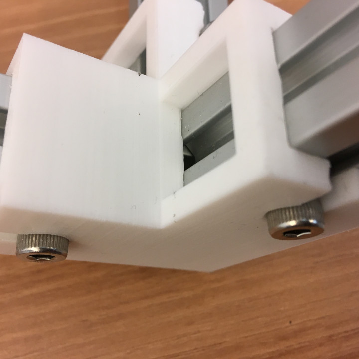 3D Printable A 3-way corner bracket for 2020 aluminum extrusion by ...