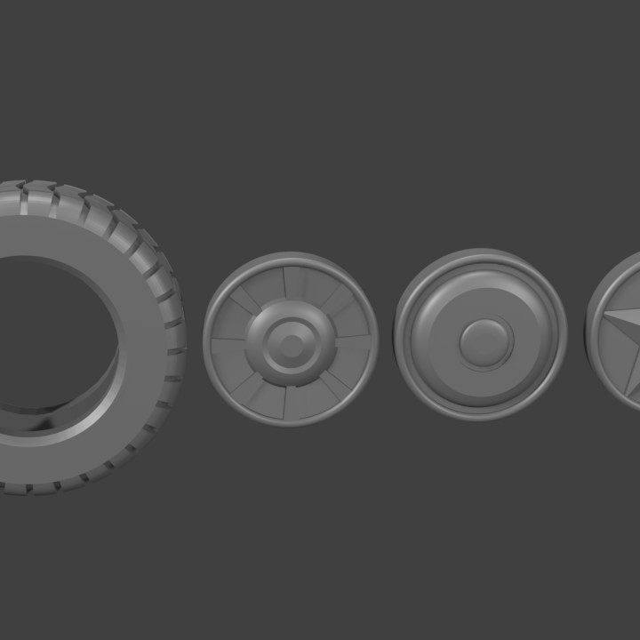 3D Printable Car wheel by Tiny Furniture