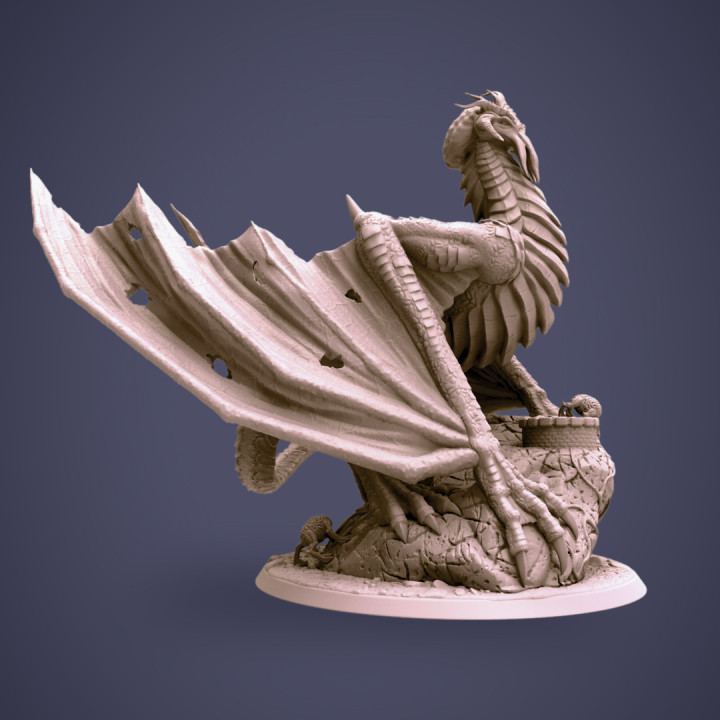 3D Printable Illithid Dragon by clynche art