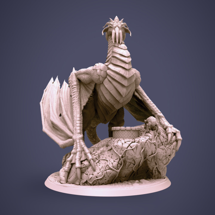 3D Printable Illithid Dragon by clynche art